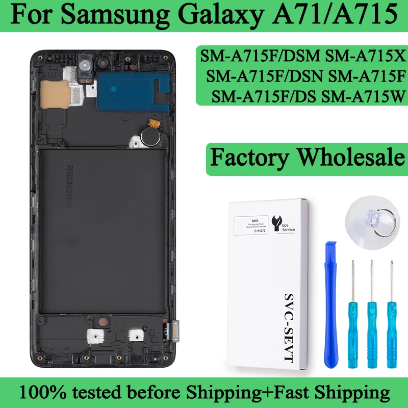 SM-A715F AMOLED Lcd For Samsung Galaxy A71 Display Touch Screen ...