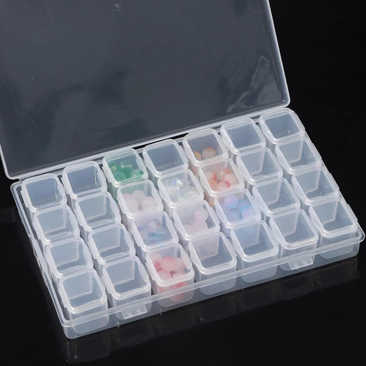 28grid-Transparent-Storage-Box-Adjustable-Detachable-Plastic-Storage ...