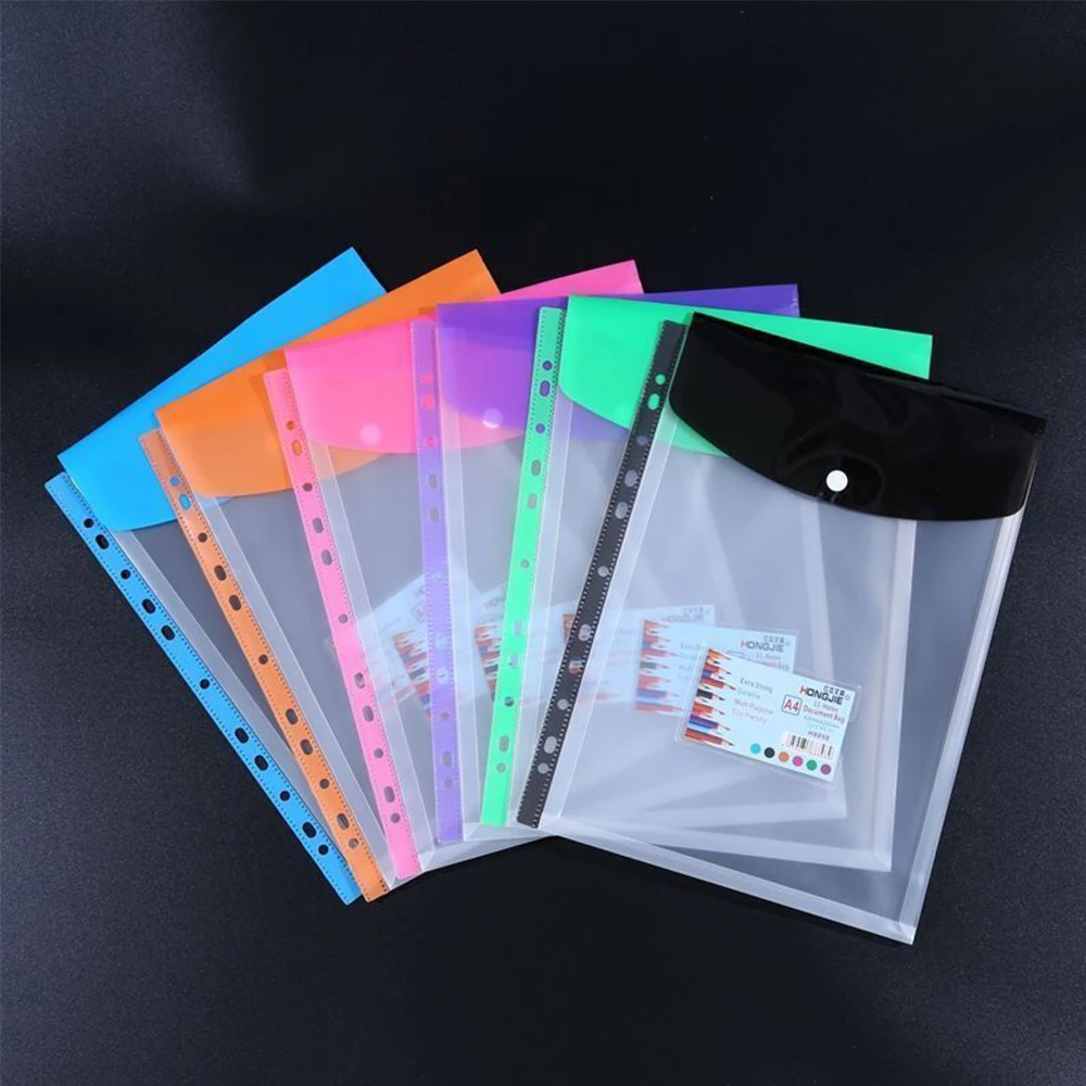 1Pc-Transparent-Plastic-Envelopes-Binder-Pocket-Expandable-Binder ...