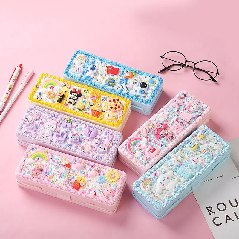 DIY-Cartoon-Cute-Pencil-Box-For-Kid-School-Student-Pencil-Storage-Box ...