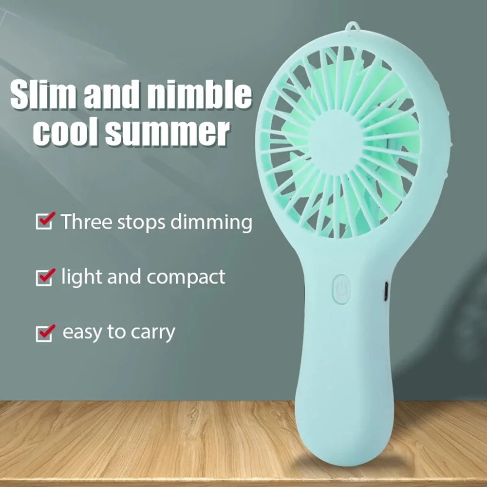 New-Fan-Handheld-USB-Rechargeable-Ultra-Quiet-Portable-Student-Office ...