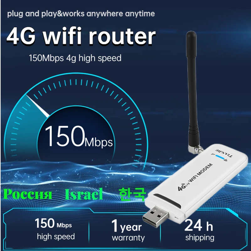 Wireless-4G-Router-SIM-Card-Data-Wifi-Modem-LTE-USB-Router-Antenna ...