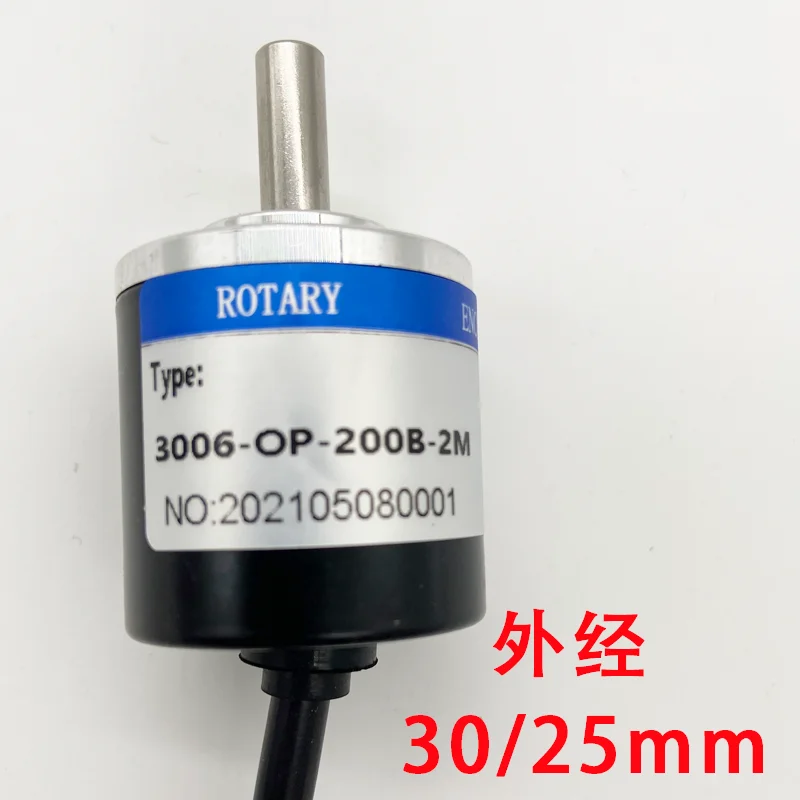 Generic Mini Incremental Rotary Encoder Outer Diameter 30mm 25mm Shaft ...