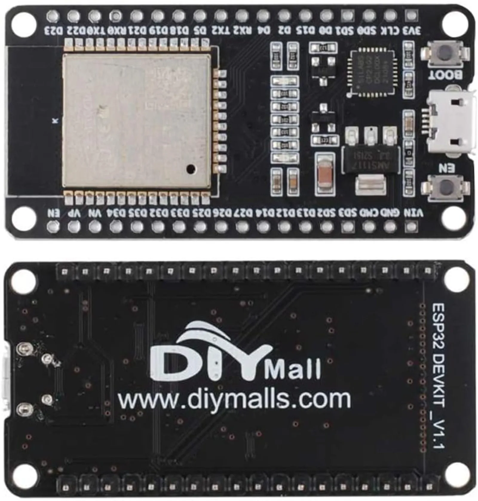 Плата разработки DEVIT V1 ESP32-WROOM-32, 36 контактов ESP32, ESP-32S 2 ...