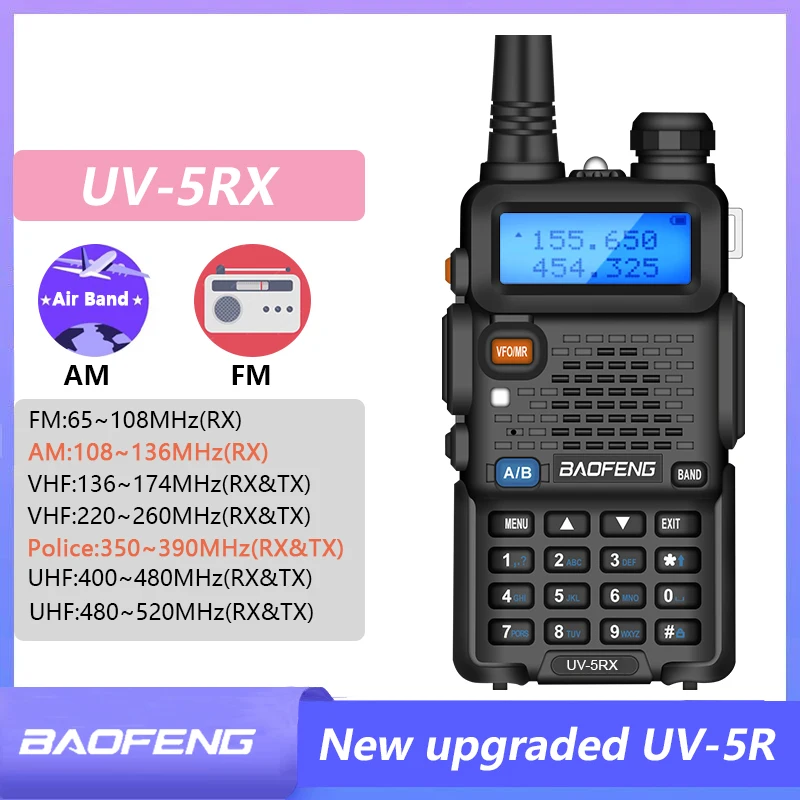 Baofeng-UV-5RX-Walkie-Talkie-M-5R-AM-FM-Radio-Six-Band-108-136MHz-350 ...