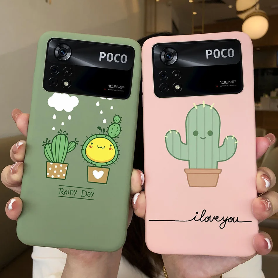 For-POCO-X4-Pro-5G-Case-Cute-Cartoon-Bear-Pictorial-Astronaut-Flower ...