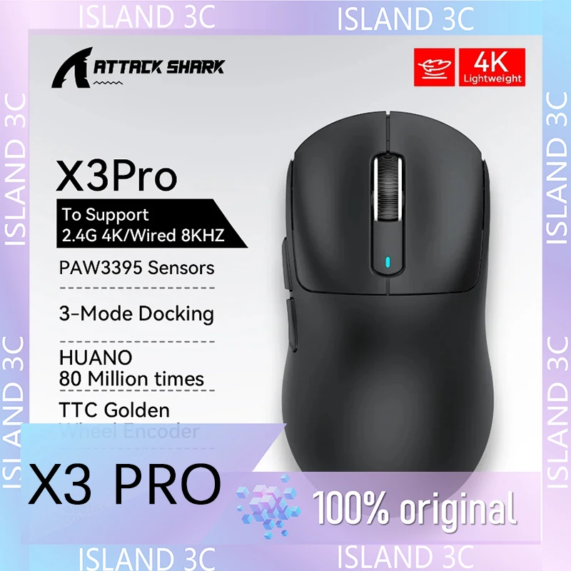Attack-Shark-X3Pro-Triple-Mode-Ultralight-Gaming-Mouse-Connectivity ...
