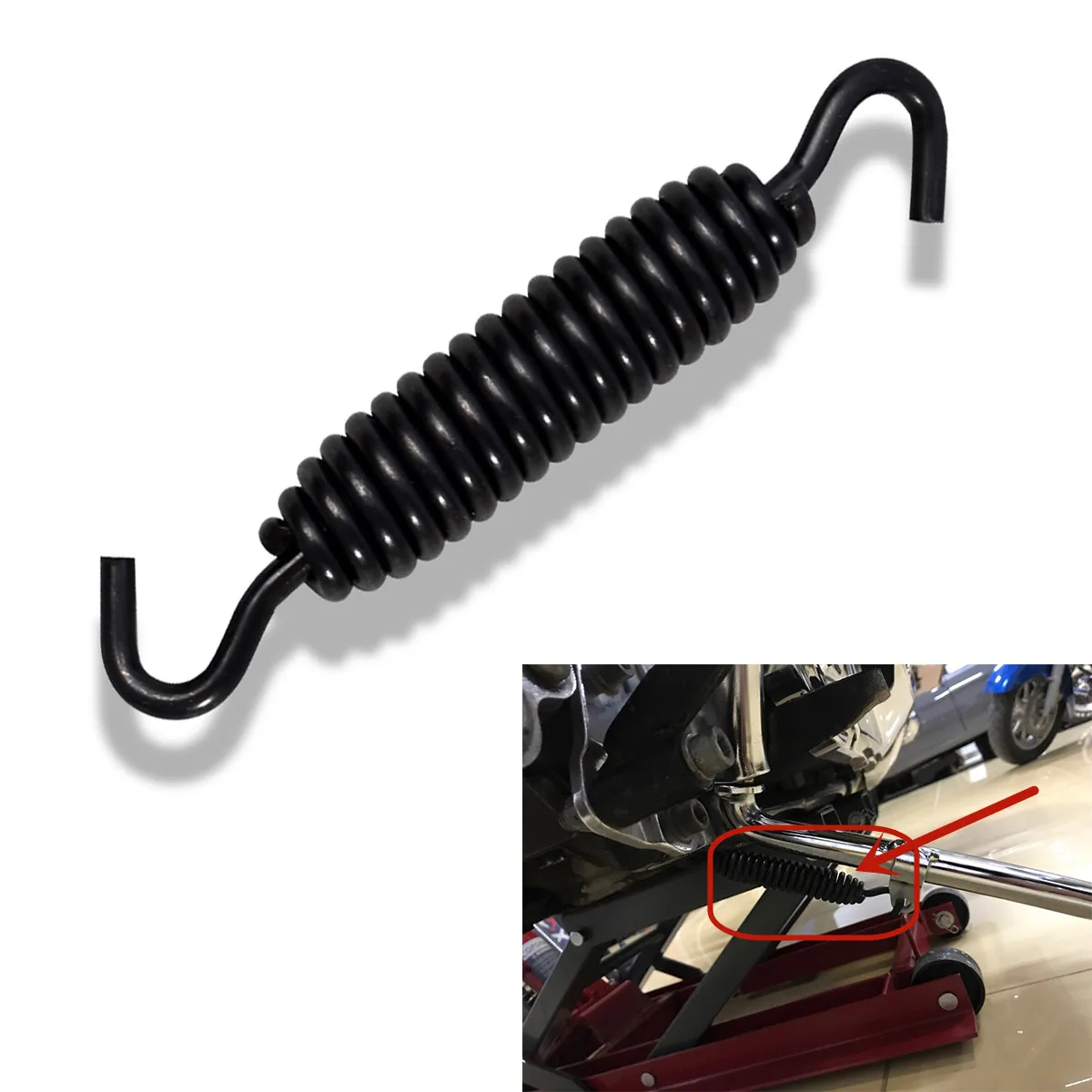 Universal-Motorcycle-Stand-Kickstand-Spring-Fits-For-Harley-Softail ...