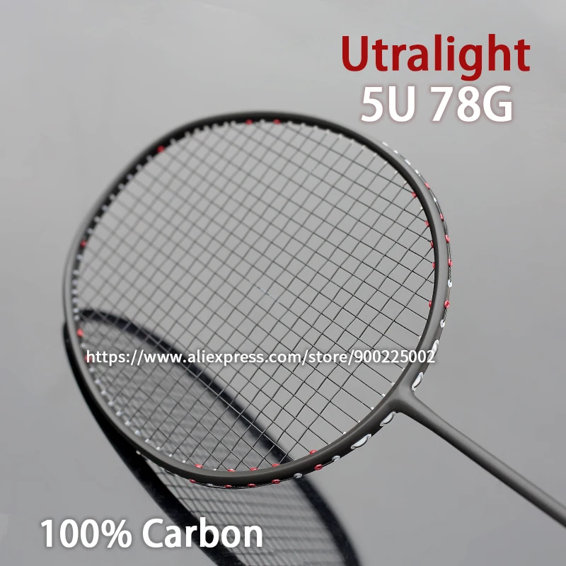 Ultralight Strung 7U 67g Professional Carbon Badminton