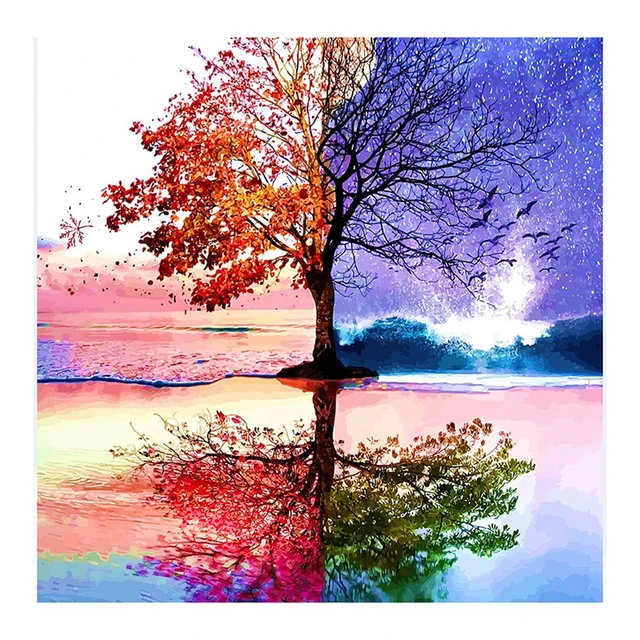Four Seasons Tree Painting