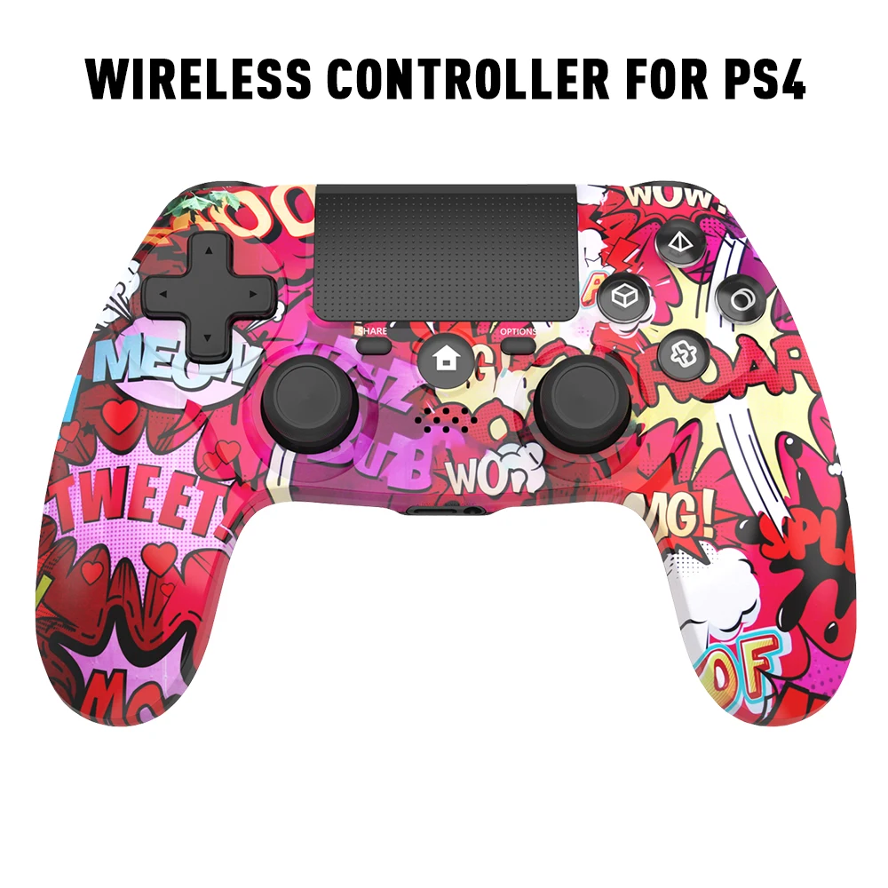 Graffiti-Wireless-Controller-for-PS4-PC-iOS-Remote-Gamepad-with-Dual ...