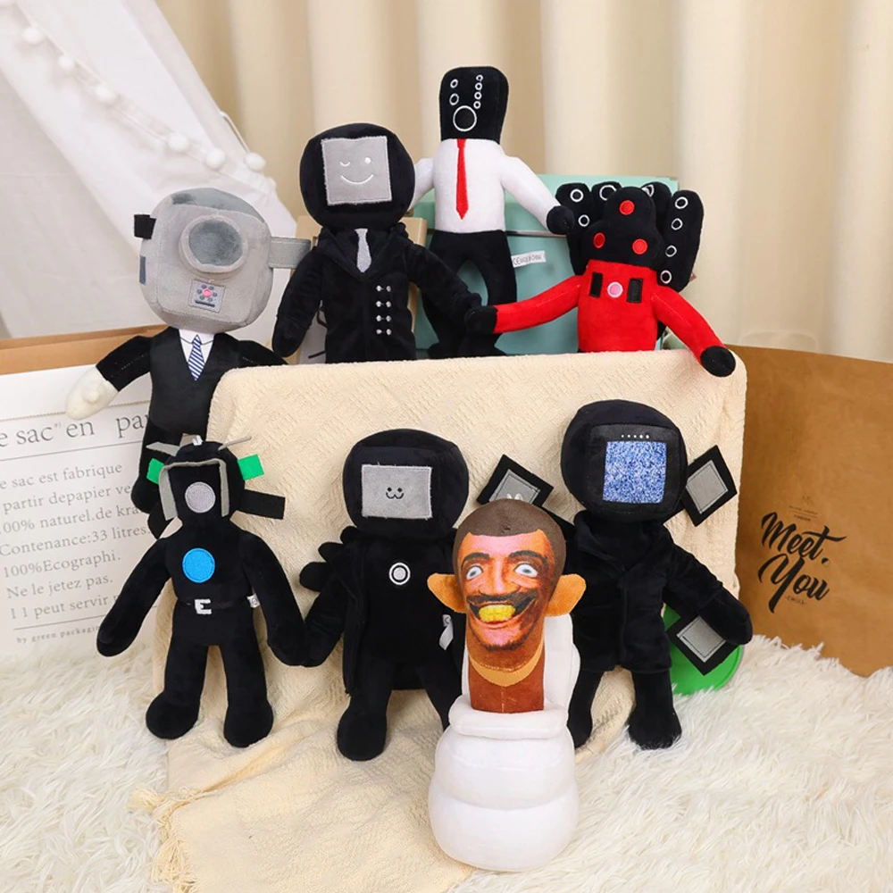 18pcs-Skibidi-Toilet-Plush-Toys-Speakerman-Plush-Camara-Camera-Man ...