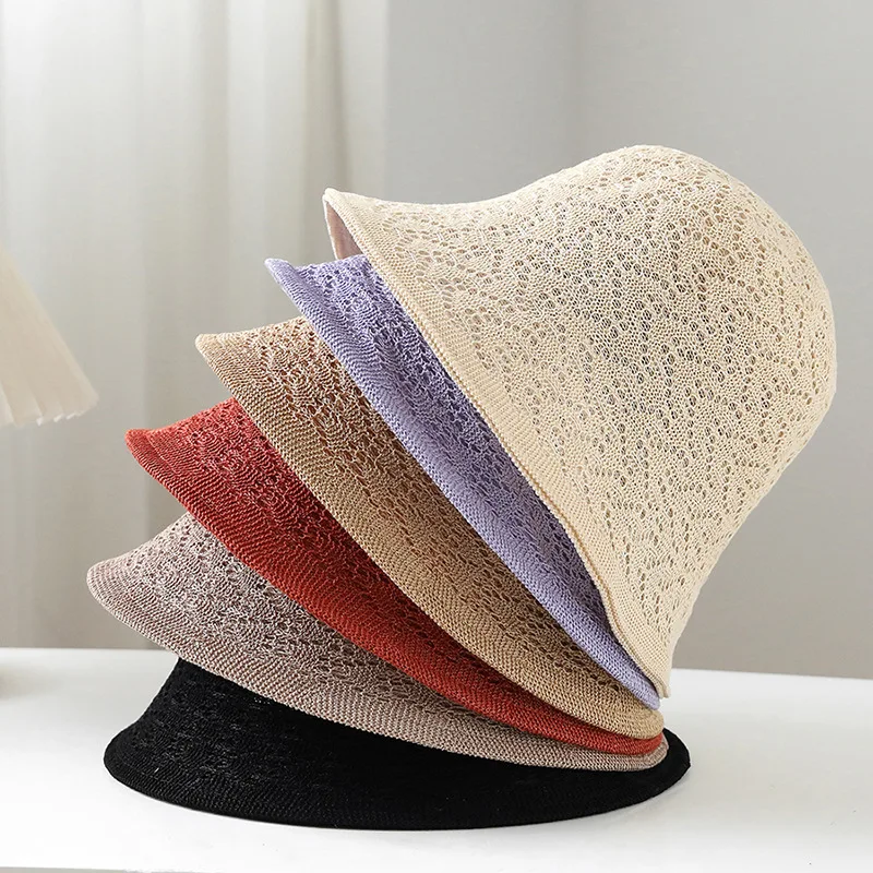 Nuovo-4-Colorways-Summer-Bucket-Hats-Cap-per-le-donne-cappello-da ...