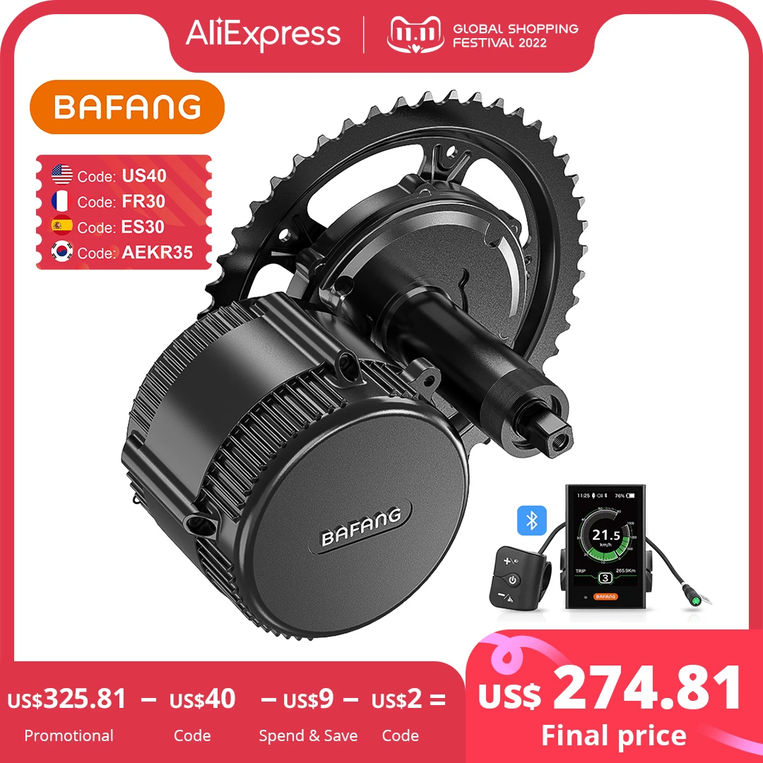 Bafang BBS02B 48V 750W Mid Drive Motor 8fun BBS02 Fiets Elektrische Ebike Conversie Kit ...