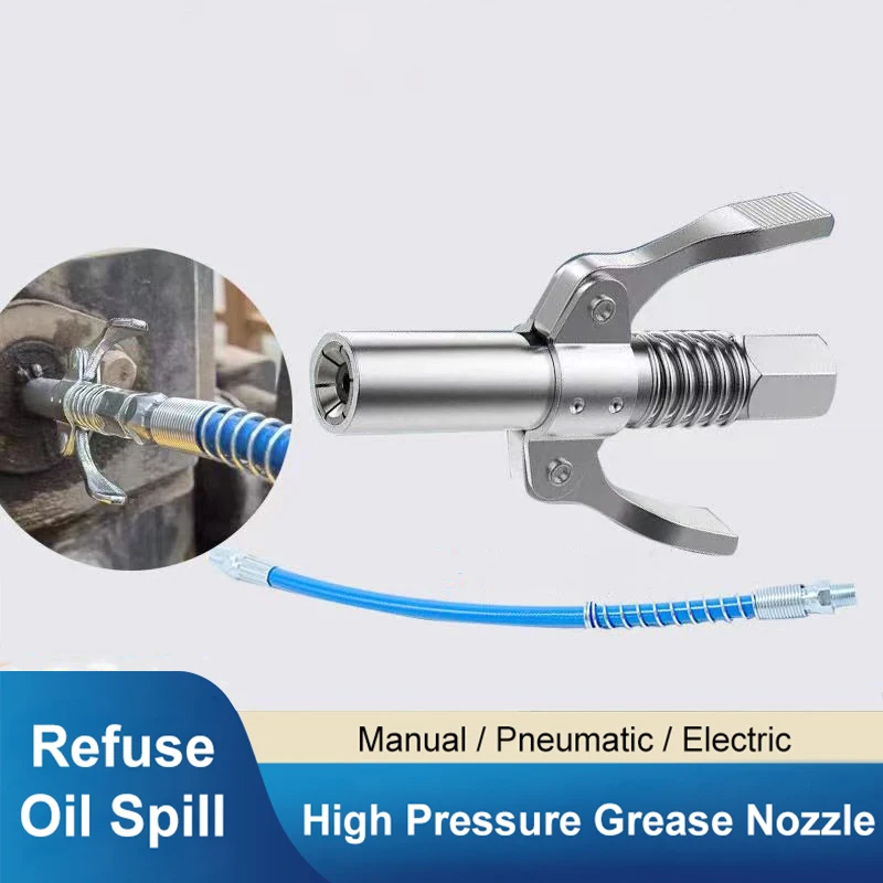 Grease Coupler Heavy-duty Quick Release Grease Gun Npti/8 10000psi ...