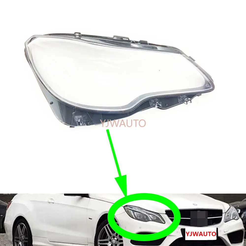 Headlight-Cover-For-Mercedes-Benz-W207-E200-E250-E300-2013-2016-Car ...