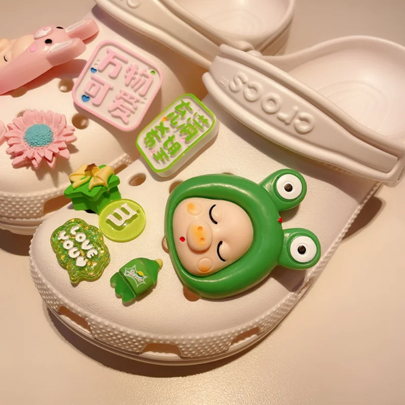 Hot Selling Charms Croc Kawaii Doll Charms for Crocs Fashion Colorful ...