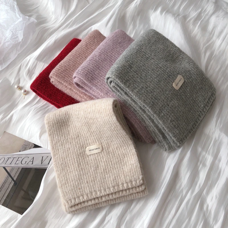 Women Cashmere Scarves Lady Winter Thicken Warm Soft Pashmina Shawls ...