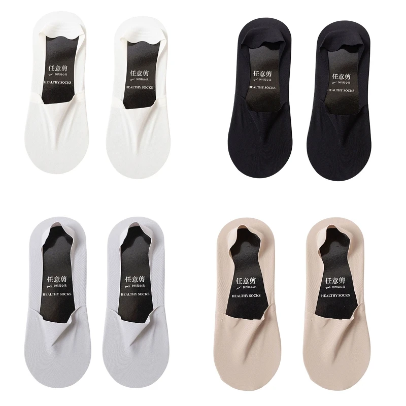 Chaussettes D'été Ultra Basses Pour Hommes, Couleur Unie, Sans Couture ...