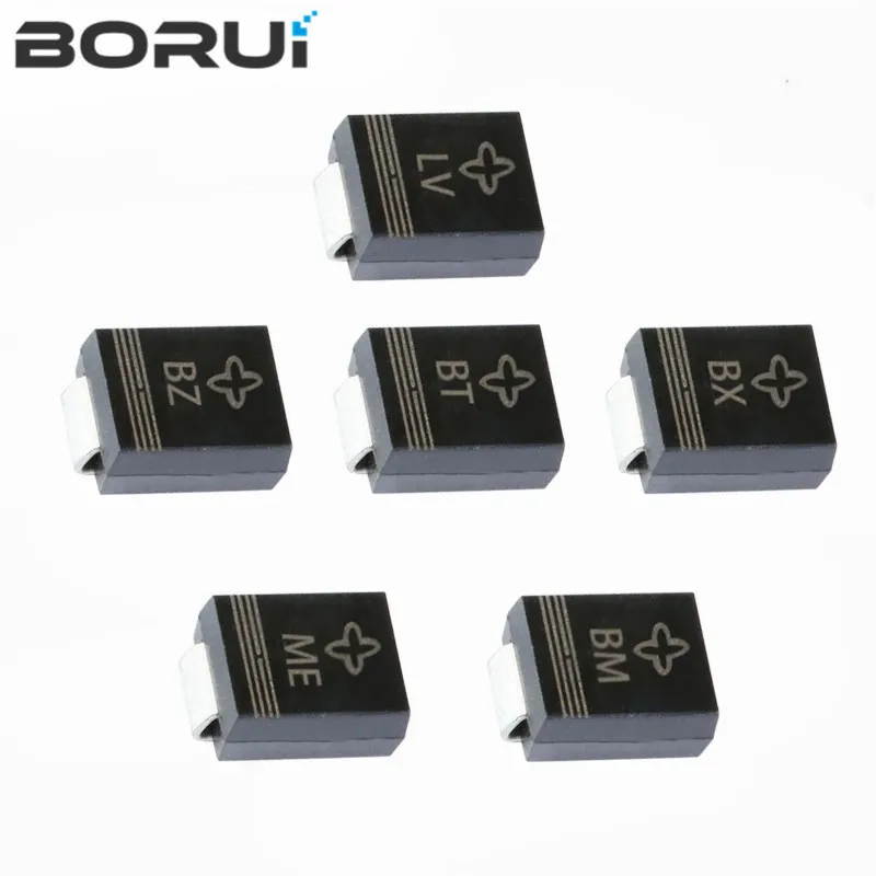 50Pcs SMD TVS Diode SMBJ5.0A SMBJ5.0CA SMBJ6.0A SMBJ6.0CA SMBJ6.5A SMBJ6.8A SMBJ6.8CA SMBJ7.0A ...