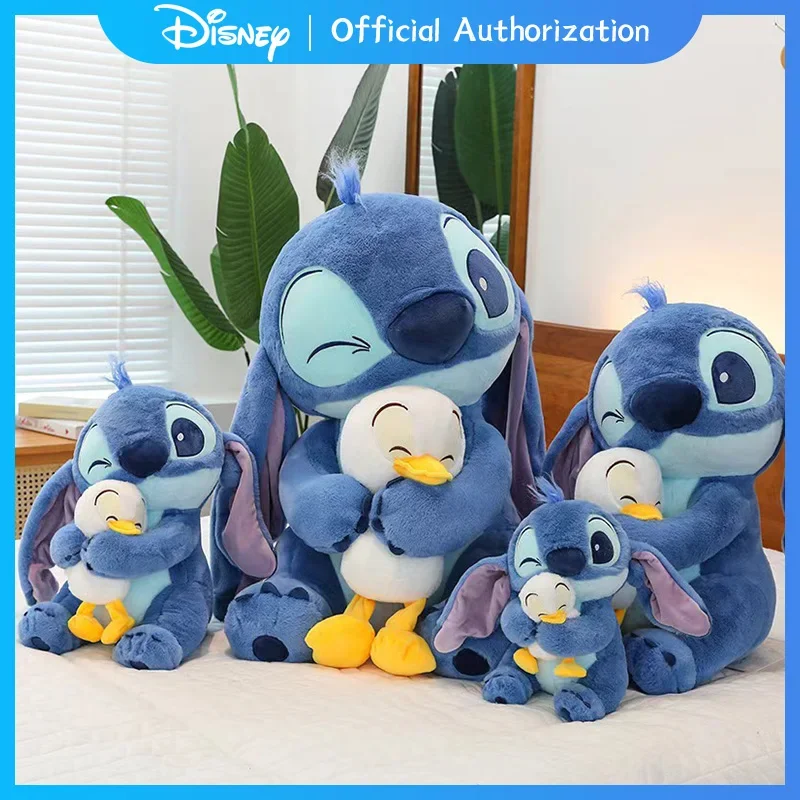 30CM-80CM-New-Disney-Lilo-Stitch-Plush-Toy-Cartoon-Embrace-Donald-Duck ...