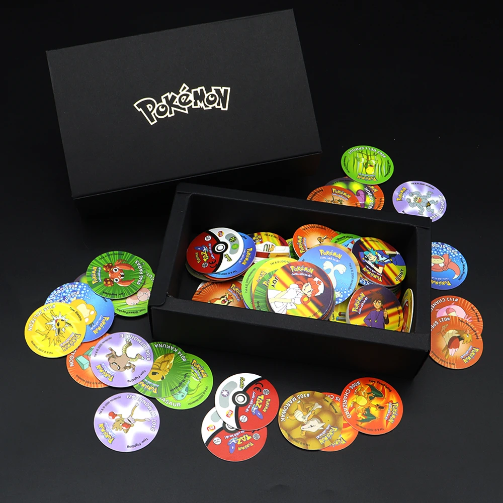 Pok-mon-Tazos-Cole-o-Cards-lbum-3D-Redondo-Quadrado-Treinador-Pogs ...