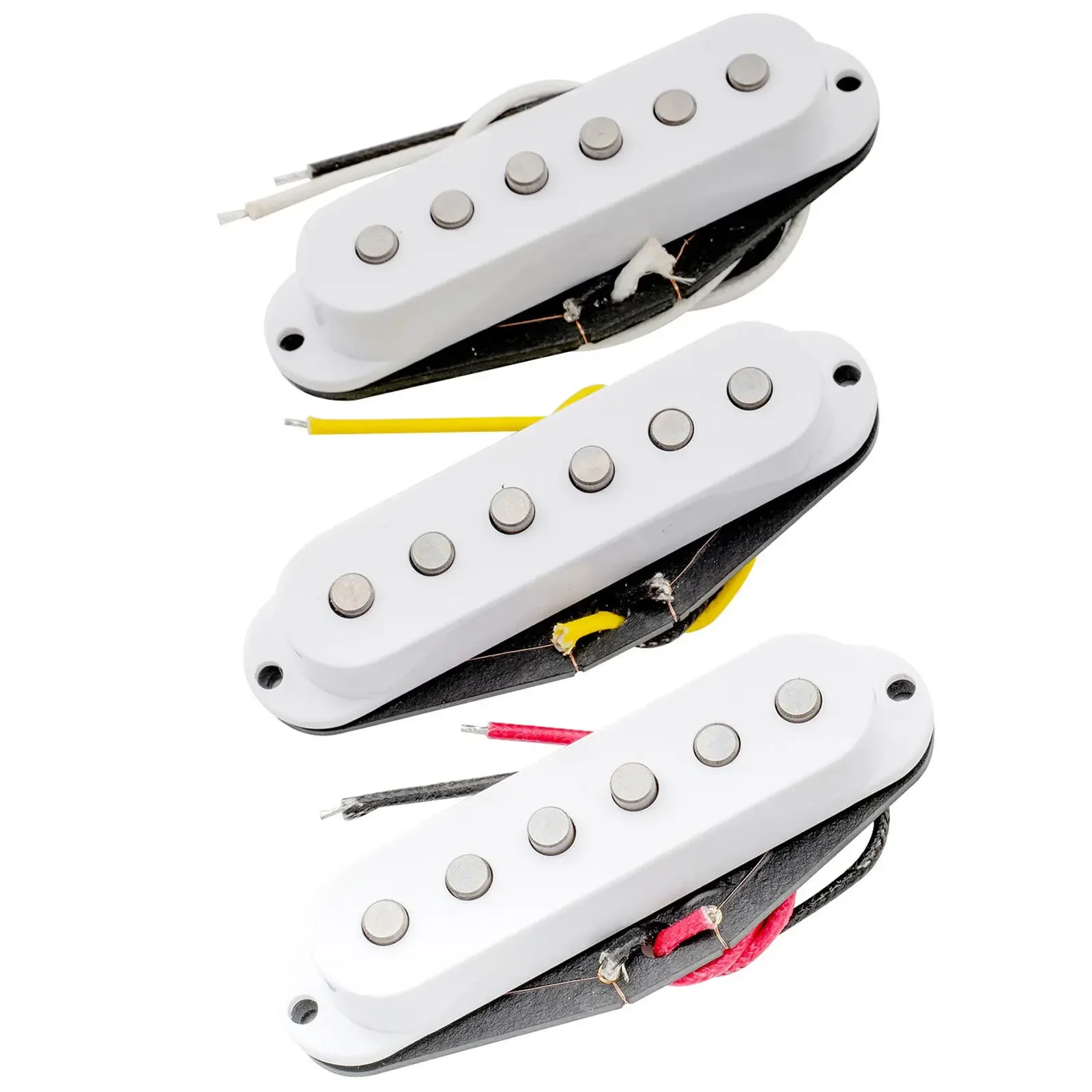 Vintage Staggered Alnico 5 Single Coil Pickups Set For Strat Guitar ...