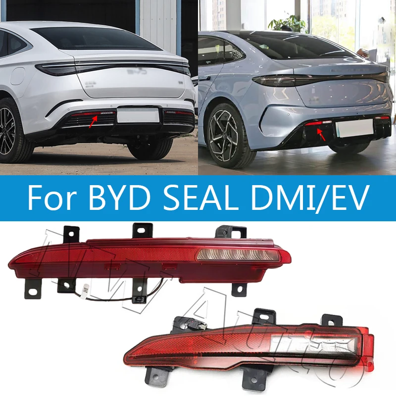 Rear Bumper Fog Light For BYD Seal ATTO 4 EV DM-i 2021 2022 2023 Tail ...