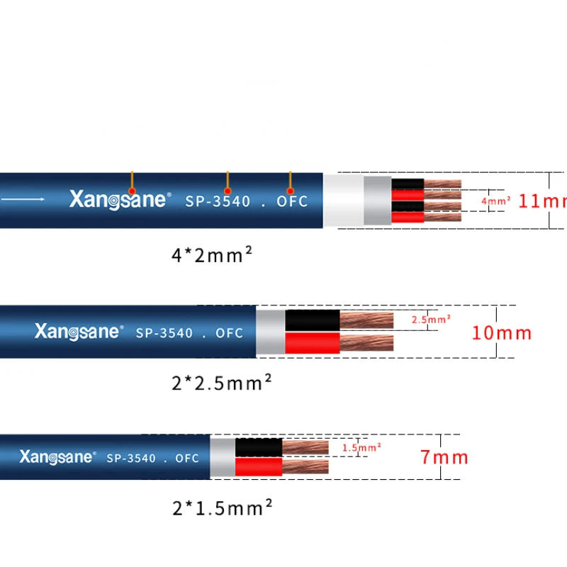 HIFI DIY Oxygen OFC 4 Core Audio Bulk Speaker Cable Cord Wire for CD ...