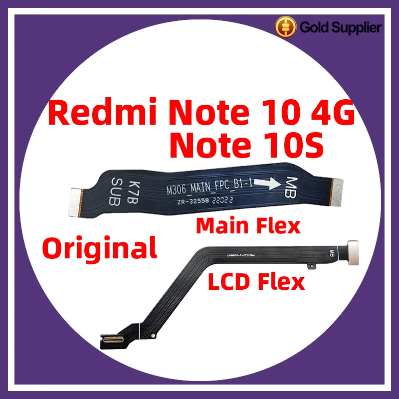 original-For-Xiaomi-redmi-Note-10-4G-note-10S-LCD-Flex-Main-Board ...
