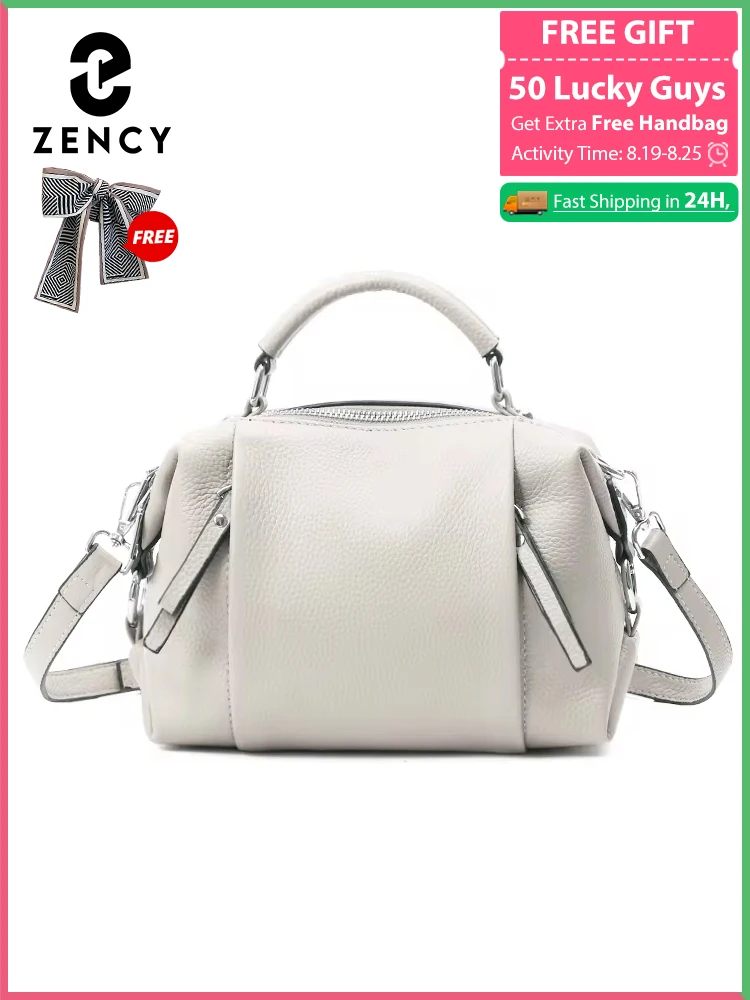 Zency-Women-s-Genuine-Leather-Bag-Simple-High-Quality-Tote-Bag-Small ...
