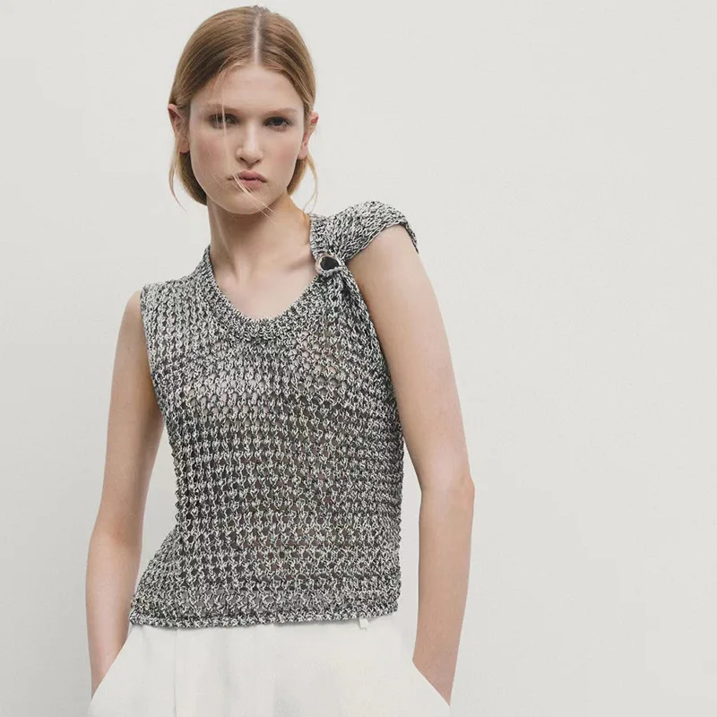Women-s-Camis-2024-New-Summer-Spring-Hollow-Out-Slim-Casual-Sleeveless ...