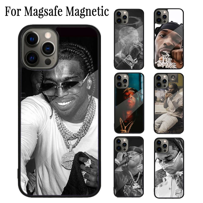 Rapper-Pop-Smoke-Magnetic-Phone-Case-Coque-For-iPhone-15-14-Plus-13-12 ...