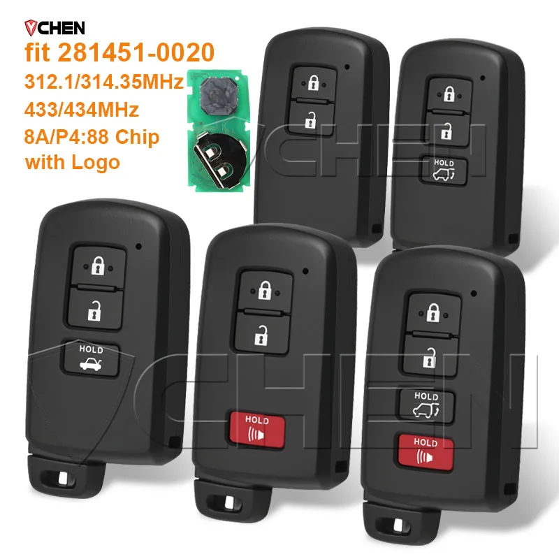 Smart Key Fob 281451-0020 For Toyota Avalon Camry Corolla Prius Yaris ...