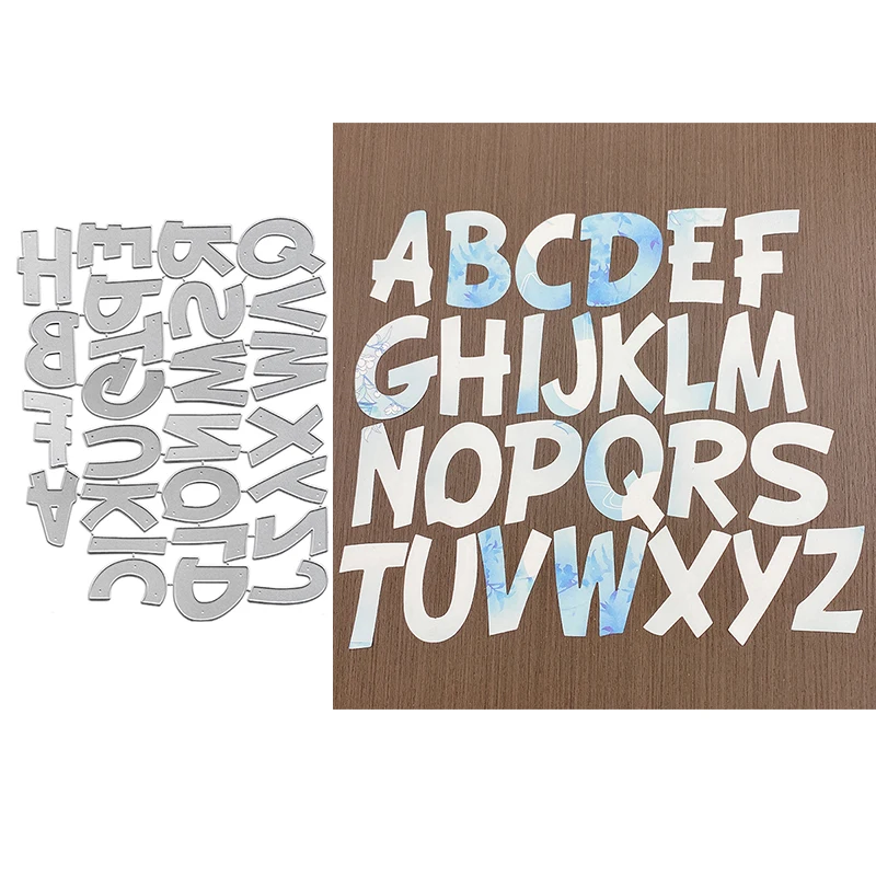 Alphabet 26 Capital Letters Cutting Die Metal Die-cut Embossing ...