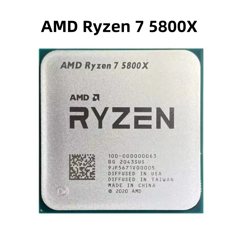 AMD Ryzen 7 5800X R7 5800X Desktop Processor 3.8 GHz 8-Cores 16-Threads ...