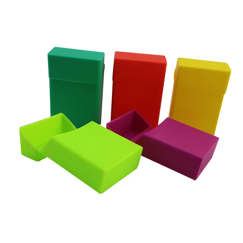 Silicone Smoking Cigarette Box | Silicone Cigarettes Pack Cover - Gift ...