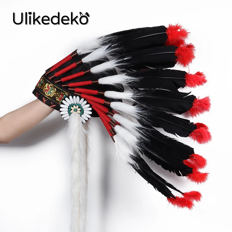 Nativo americano pena cocar, Inca Mayan pena Headpiece, acessórios para ...