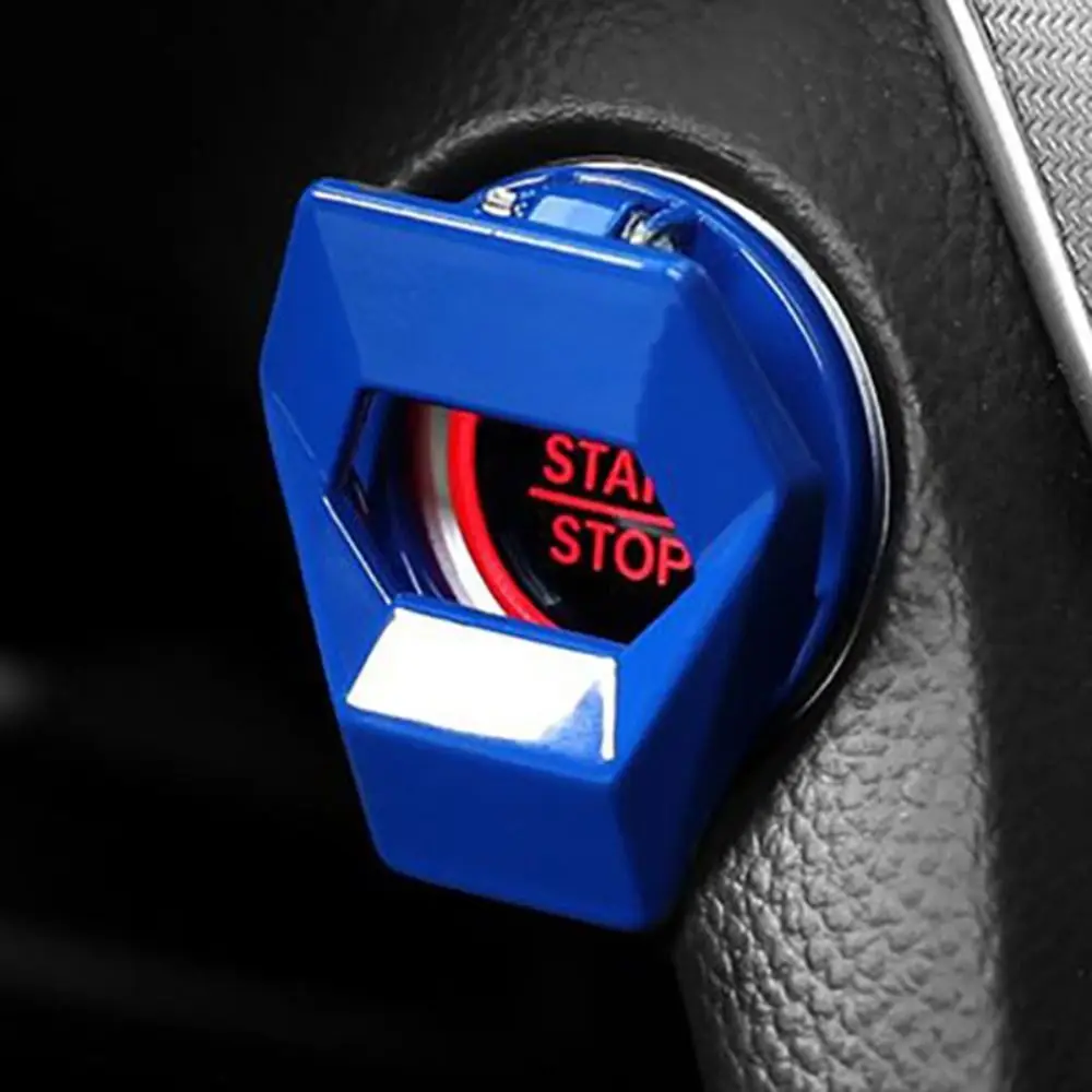 Metal Car Engine Button Cover Ignition Protection Decorative Anti ...