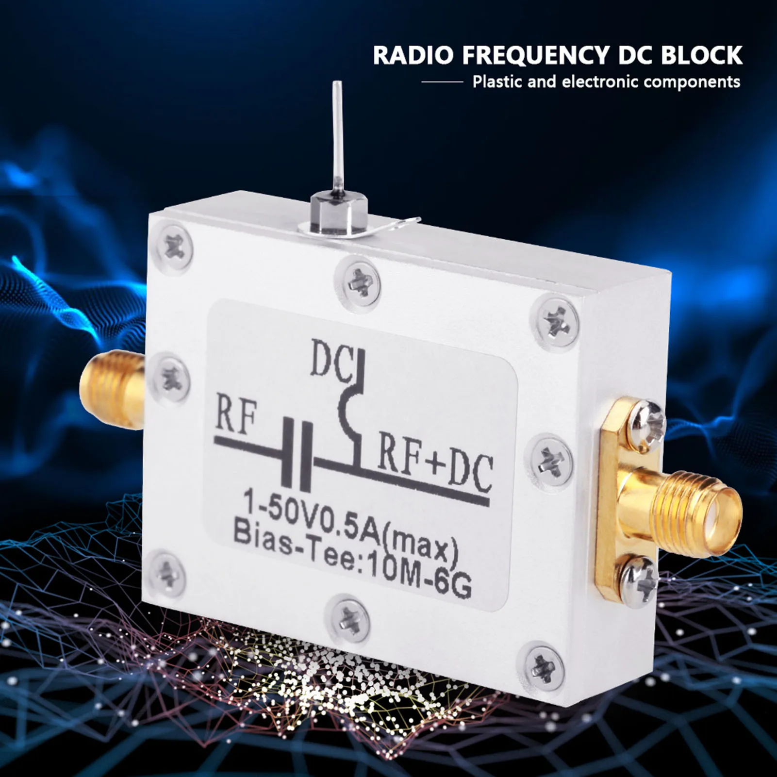 10MHz-6GHz-Bias-Tee-10MHz-6GHz-Broadband-Radio-Frequency-Microwave ...