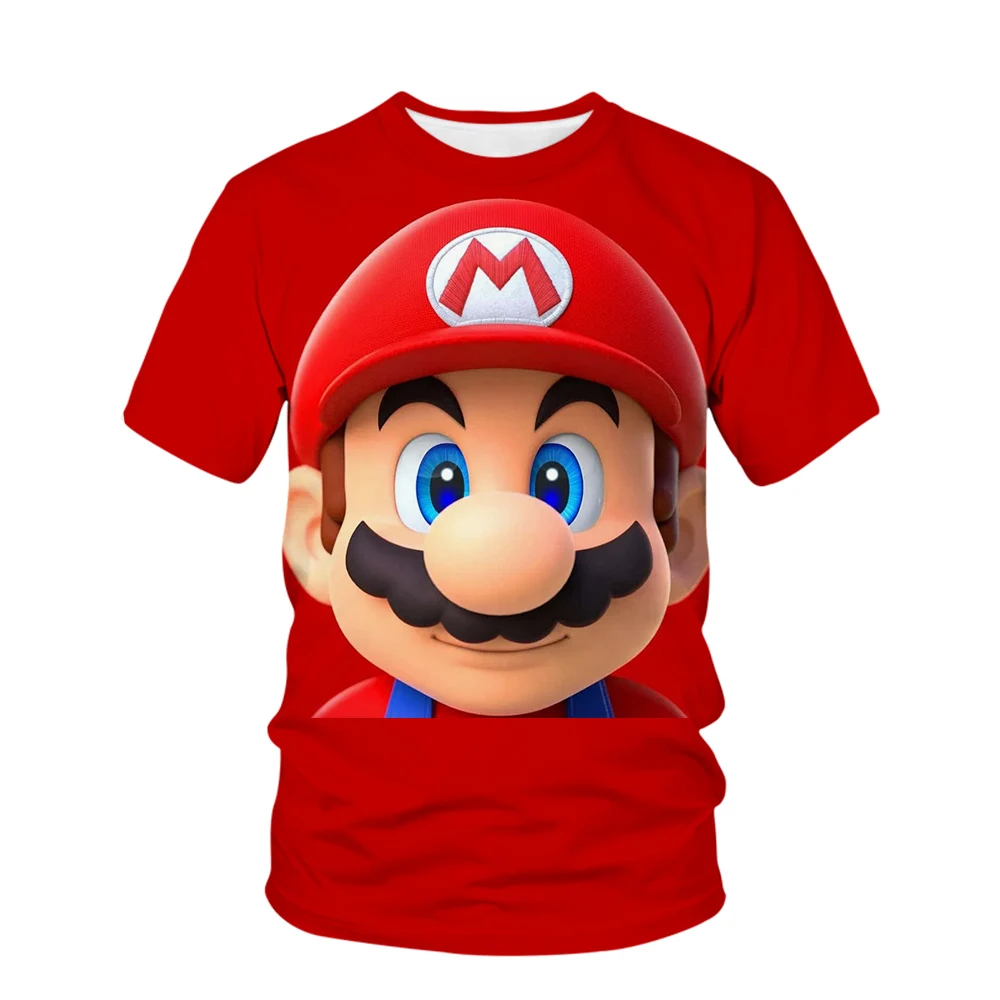 Camiseta-de-Super-Mario-Bros-para-ni-o-ropa-de-dibujos-animados ...