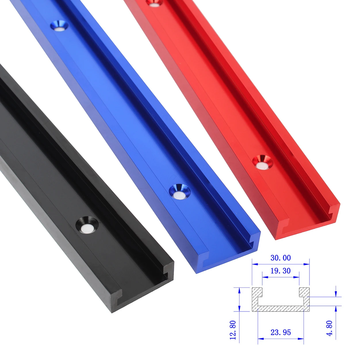 30Type-Woodworking-Chute-Slide-Limit-Guide-T-slot-Aluminum-Track-ForDIY ...