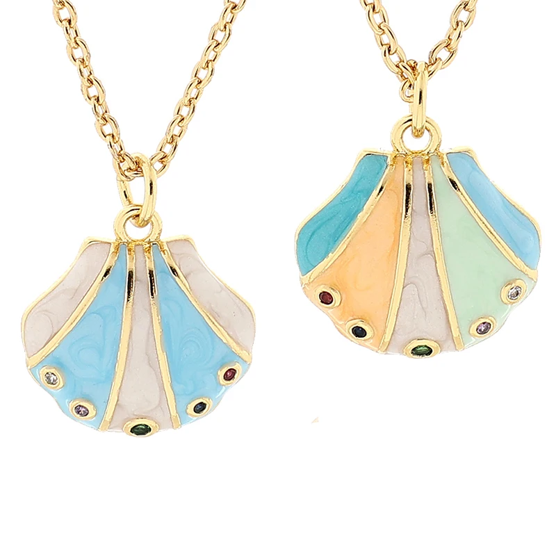 Gold Shell Necklaces Women | Shell Pendants Necklaces | Pendant ...