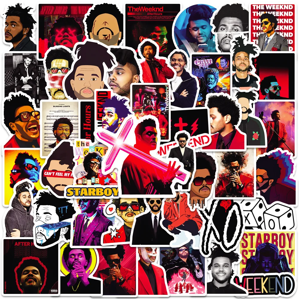 10-30-50PCS-Singer-The-Weeknd-Stickers-Graffiti-Decals-Motorcycle ...