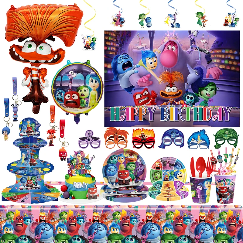 New-Disney-Inside-Out-2-Birthday-Party-Decorations-Supplies-Anxiety ...