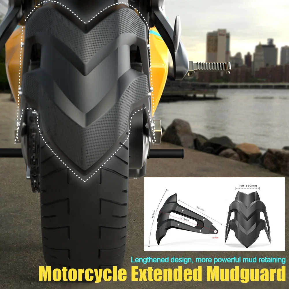 Universal-Motorcycle-Rear-Fender-Wheel-Cover-Mudguard-Bracket-Fender ...