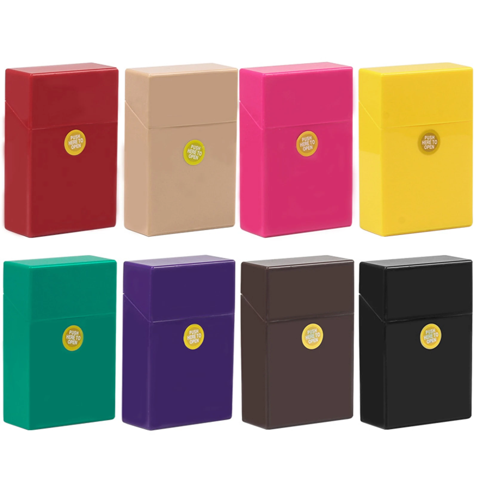 20pcs Cigarettes In Large Capacity Portable Plastic Coarse Cigarette ...