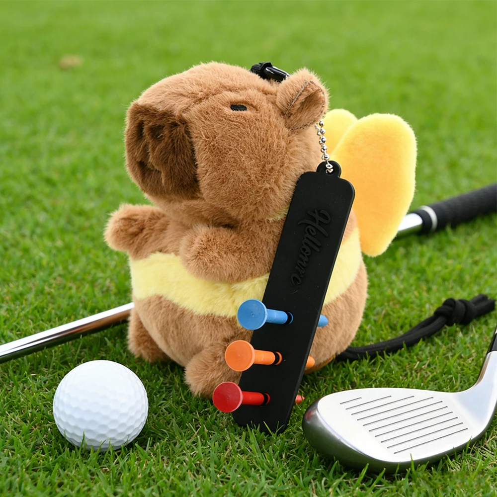 Cartoon Capybara Golf Ball Tee Pouch Handheld Hangable Organizer 2 ...