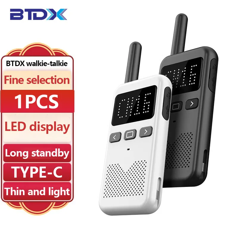 Walkie Talkie Mini BTDX USB Type C Phone TD188 PMR 446 Radio Walkie ...