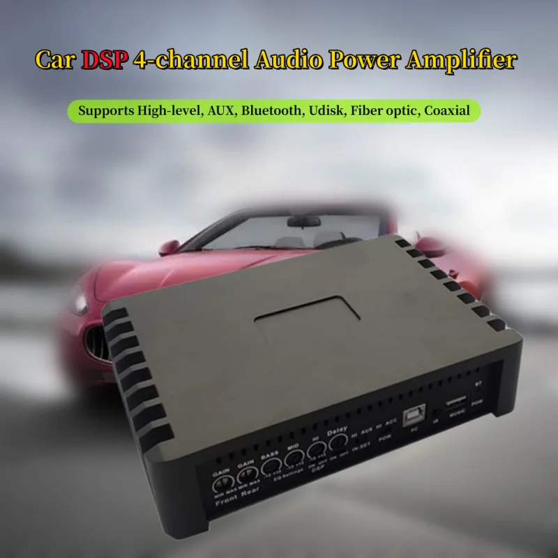 Car DSP 4-channel Manual/Computer Adjusted Audio Processor Car Audio ...